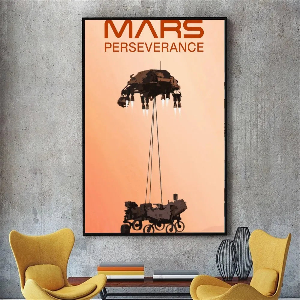Poster Mars Rover Perseverance & Espace Stellaire